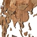 Walnut Wood Map Wooden Wall Map 3 D Wood Wall Map Travel World Map ...