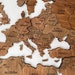 Walnut Wood Map Wooden Wall Map 3 D Wood Wall Map Travel World Map ...