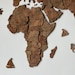 Walnut Wood Map Wooden Wall Map 3 D Wood Wall Map Travel World Map ...
