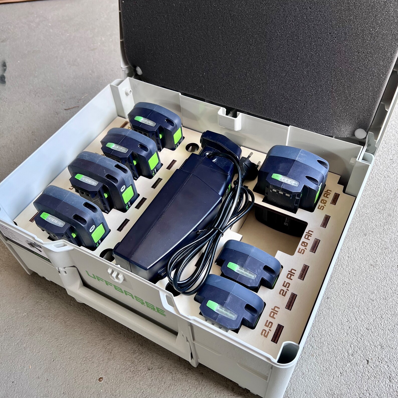 Einlage Kompatibel Mit Systainer - Laser-datei - Festool - Tanos - Akku ...