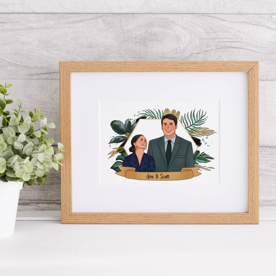 Personalised Family Portrait Print Custom Family - Etsy