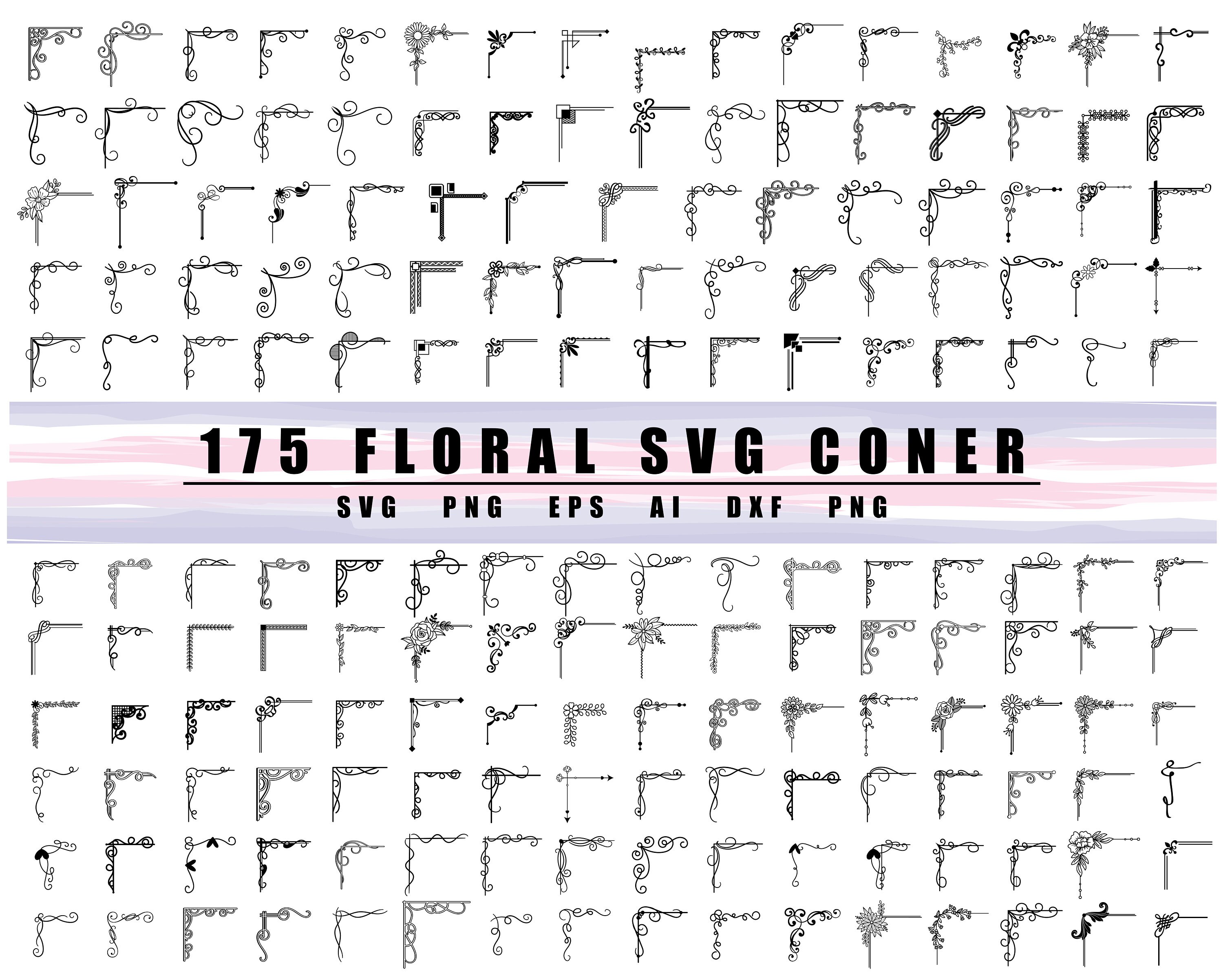 Corner Svg Bundle Corner Svg Floral Corner Svg Files - Etsy Australia