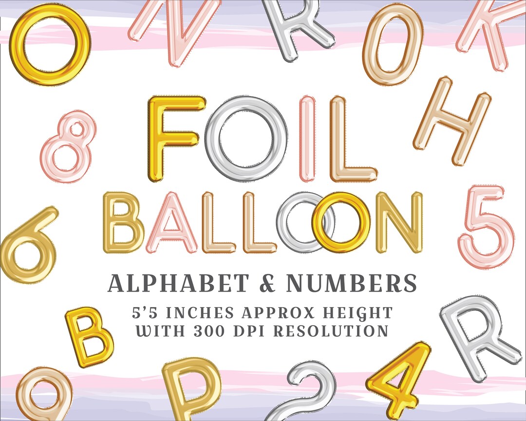 Foil Balloon Letters Gold Foil Balloon Alphabet Foil - Etsy