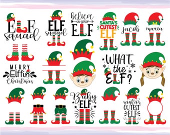 Elf Squad Svg Bundle Elf Hat Svg Buddy the Elf Svg - Etsy