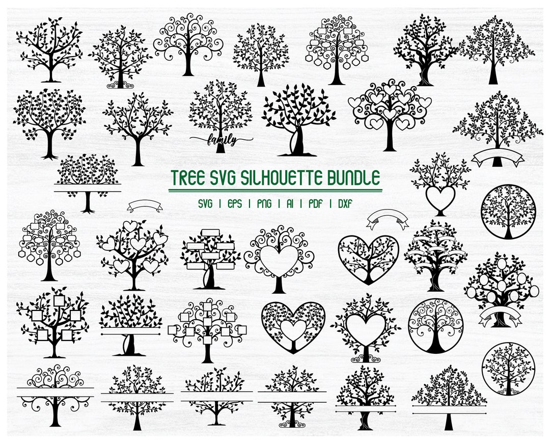 Tree Svg Bundle, Tree of Life SVG , Tree Svg, Family Tree Svg, Tree ...