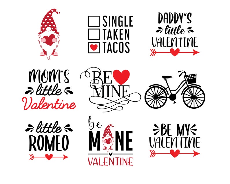 Valentines Svg Bundle Valentine Day Svg Love Svg Valentine | Etsy