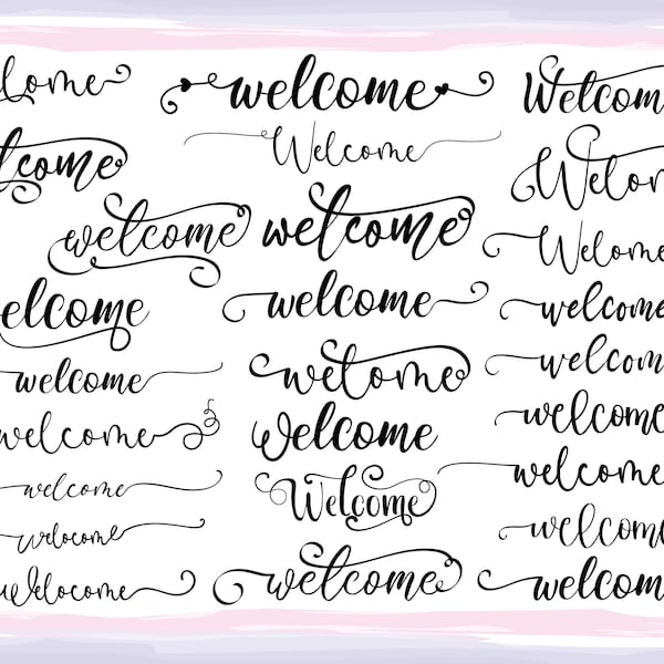 Welcome Svg - Etsy