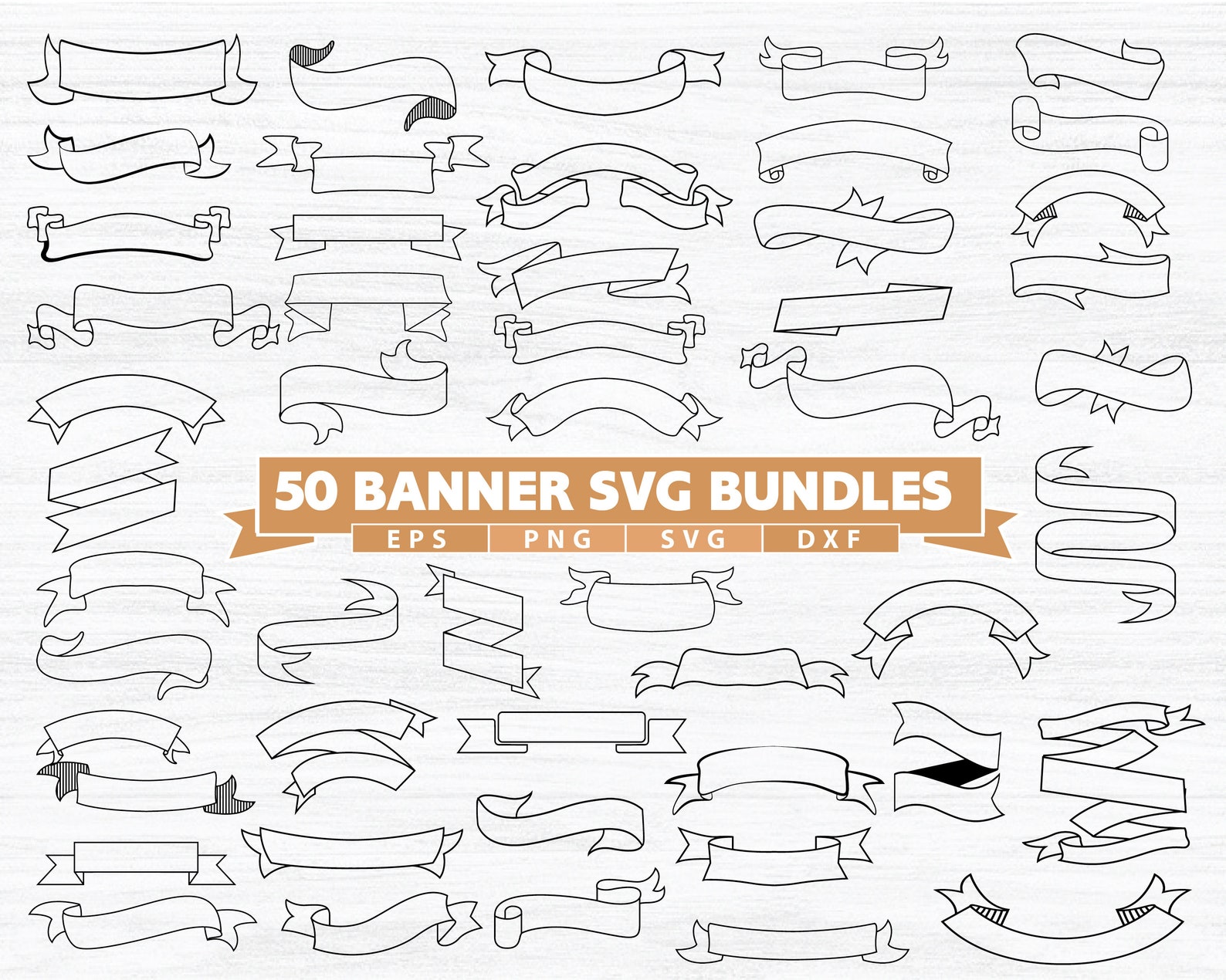 Banner Svg Bundle, Banner Svg Clipart, Banner Vector, Banner Svg Cut ...