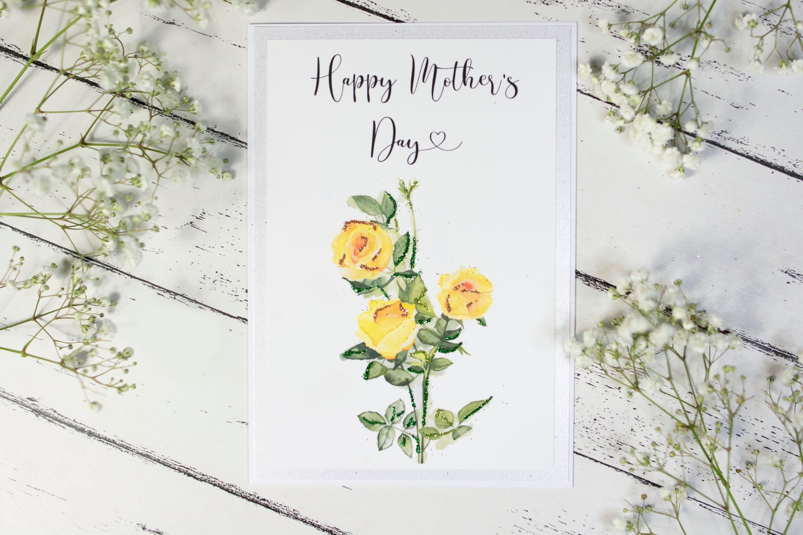 Yellow Rose Card - Etsy