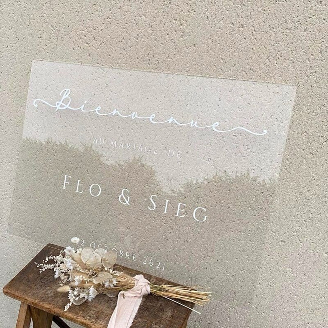 Personalized Plexiglass Wedding Sign - Etsy