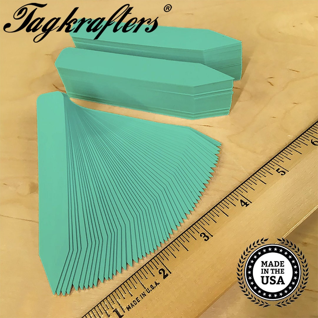 Premium Mint Plastic Pot Stakes 4 X 5/8 Plant Tags Markers and Labels ...