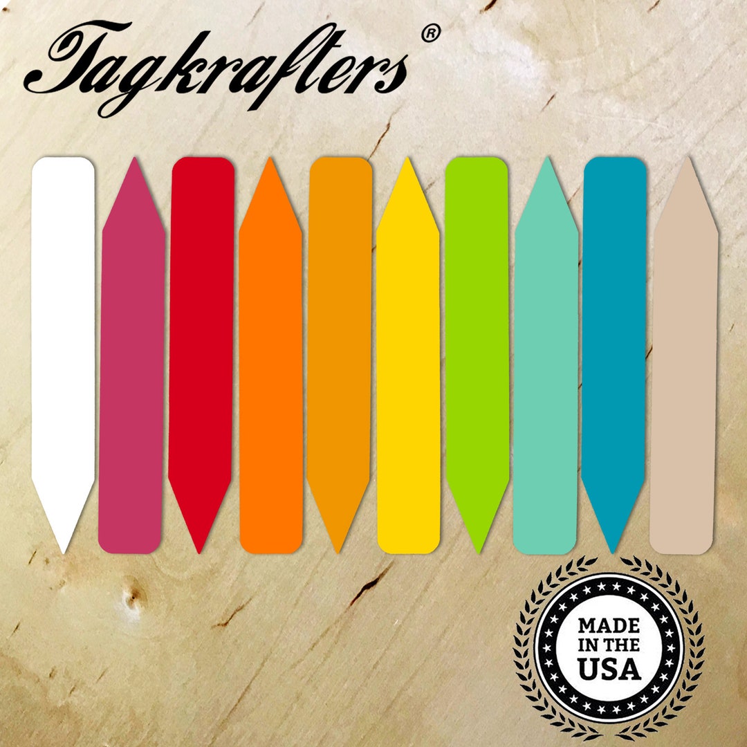PREMIUM 4" X 5/8" Assorted Plastic Pot Stakes Plant Tags Markers and ...