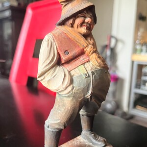 Vintage Hand Carved & Painted Male Figure, Stamped Italy - Etsy