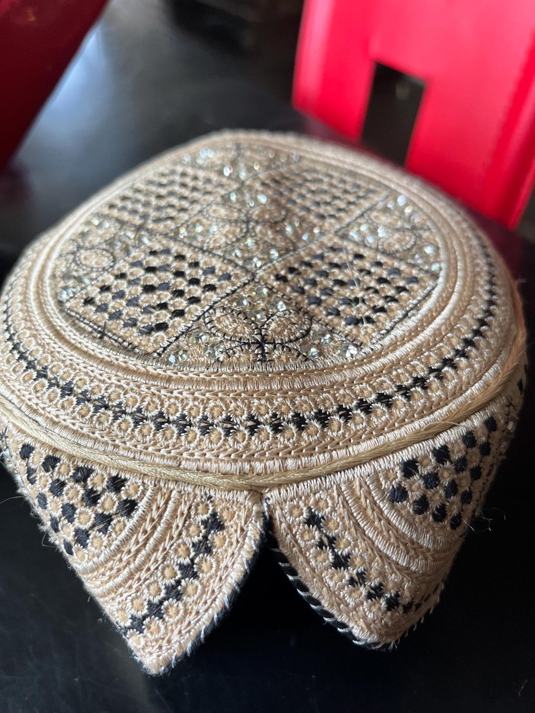Stunning, Bejeweled Traditional Cap From Pakistan, New Condition - Etsy