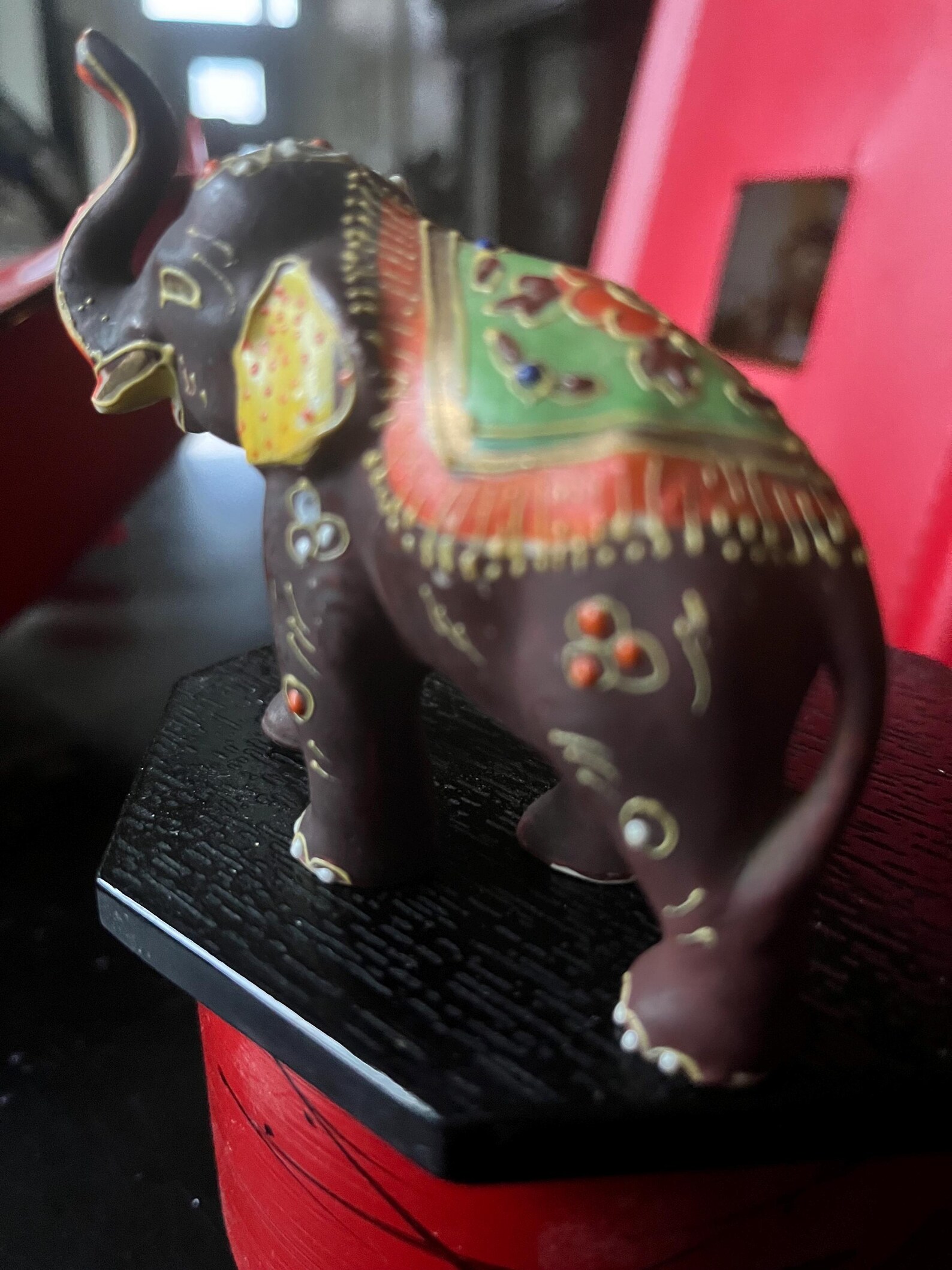 Perfect, Mid Century Satsuma Moriage Elephant Figurine, Japan - Etsy