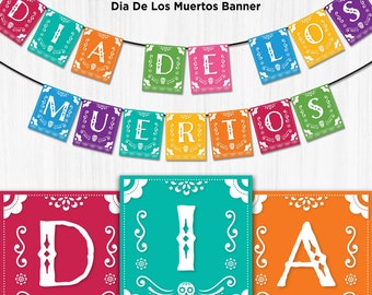 Day of the Dead Party Bunting Decoration Día De Muertos - Etsy UK