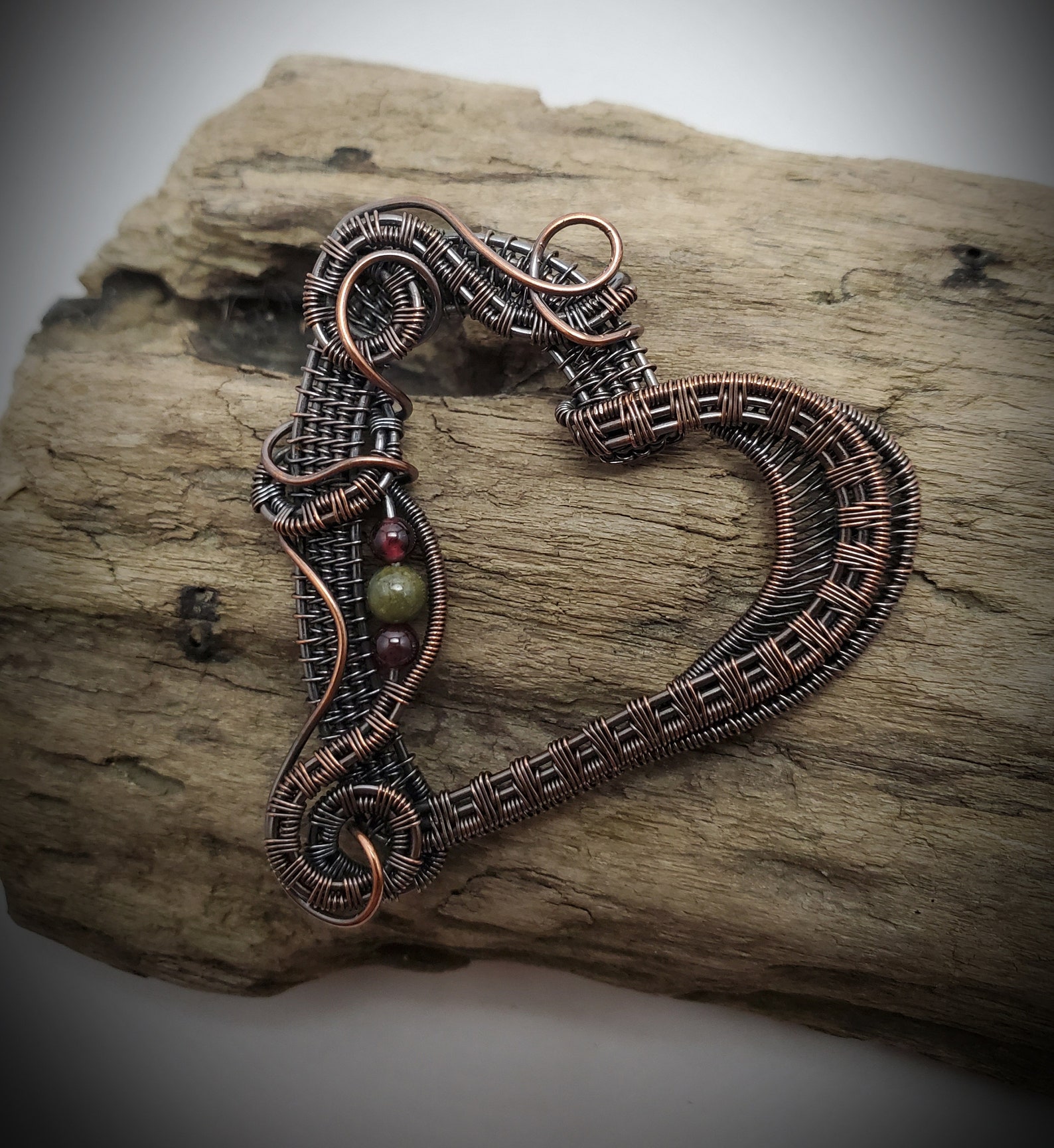 TUTORIAL Download Stella Pendant Wire Wrapped Weaving Heart - Etsy