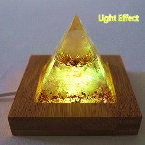 1PC RGB 7 Colors Changing LED Light Lamp Base for Orgone Pyramid - Etsy