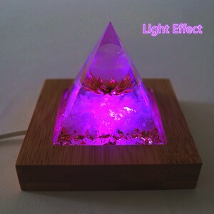 1PC RGB 7 Colors Changing LED Light Lamp Base for Orgone Pyramid - Etsy