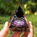 Yoga Symbols Series Obsidian Sphere With Obsidian Stones - Etsy