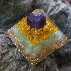 Orgonite Pyramid, Orgone, EMF Protection, Meditation Tool, Energy ...