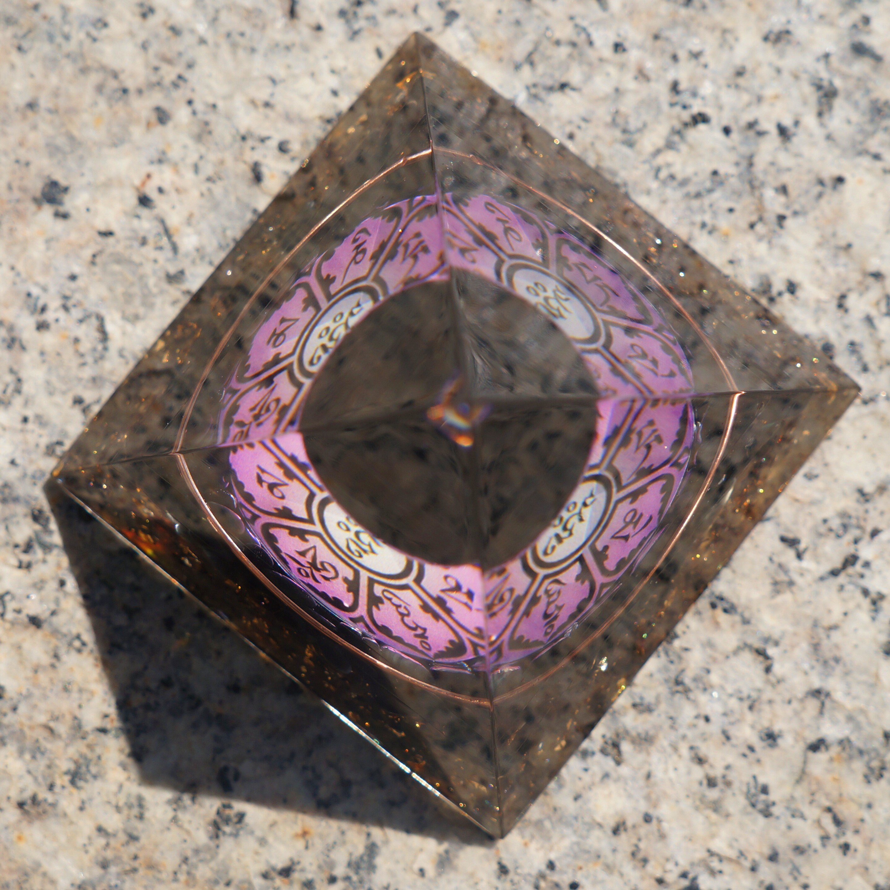 Yoga Symbols Series Obsidian Sphere With Obsidian Stones - Etsy