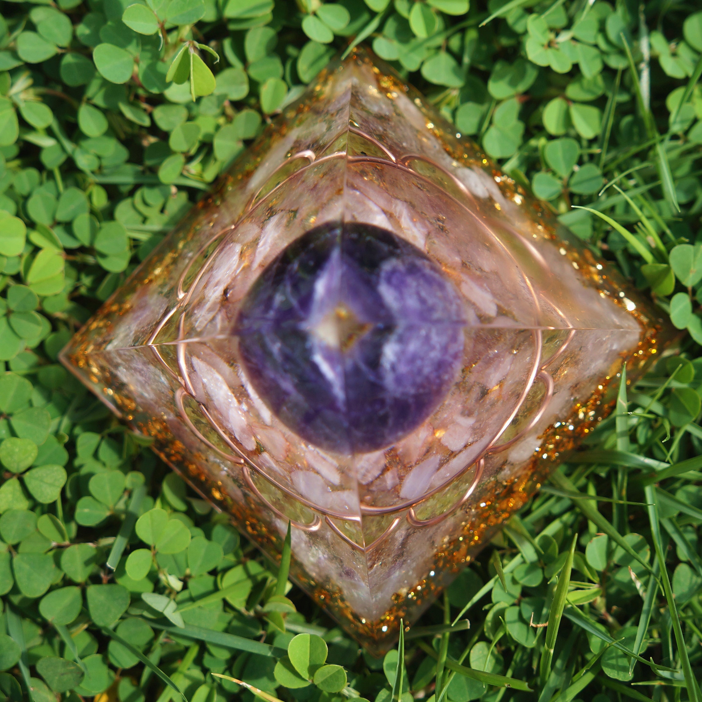 Flower of Life Vision Orgone Pyramid, Positive Energy Generator EMF ...