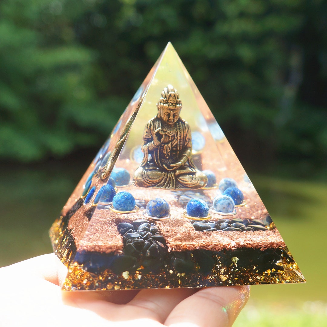 Guanyin Buddha Statue Orgone Pyramid Buddha Symbol Meditation Tool Yoga ...