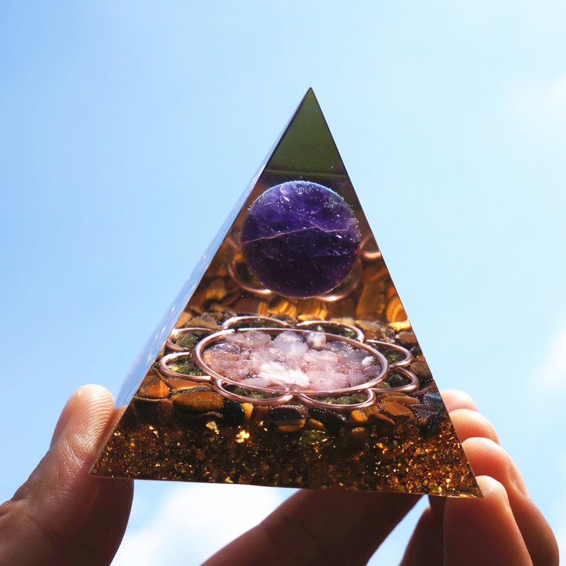 Flower of Life Vision Orgone Pyramid Positive Energy - Etsy