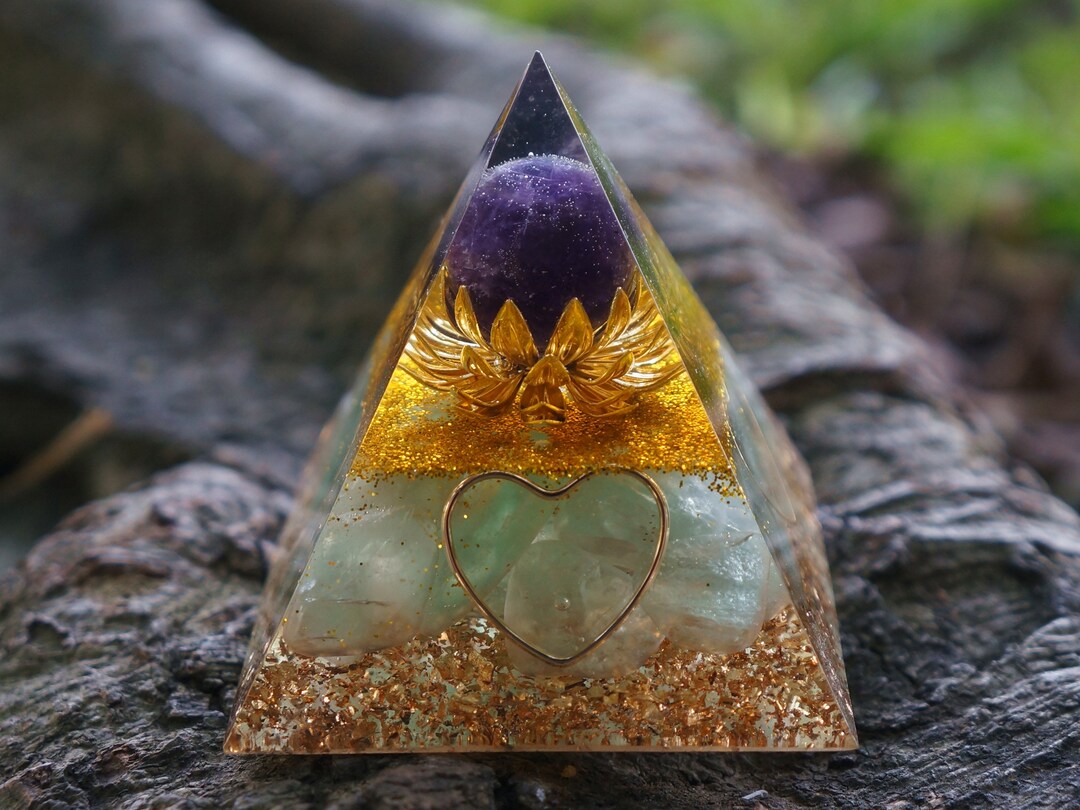 Orgonite Pyramid, Orgone, EMF Protection, Meditation Tool, Energy ...