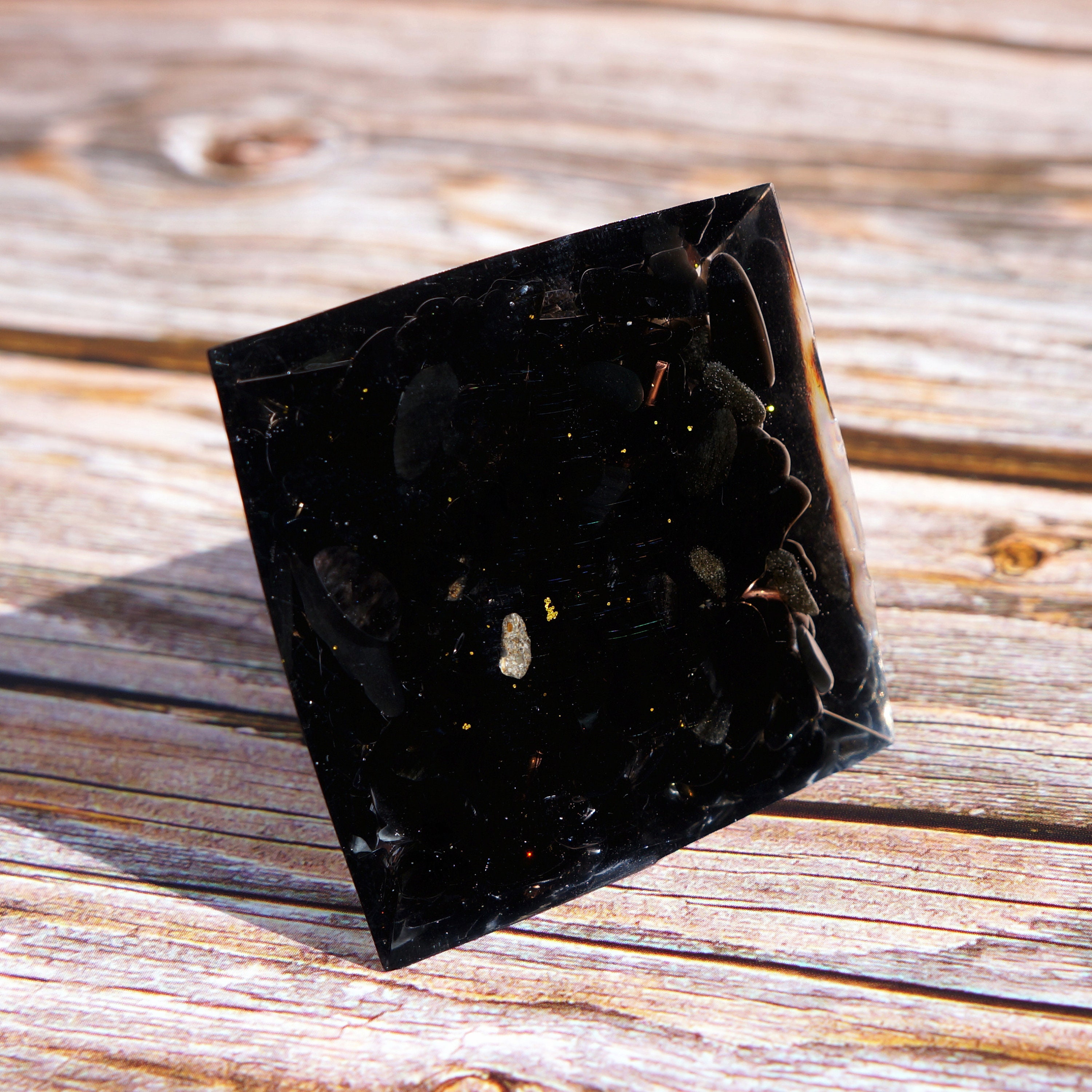 Tree of Life Obsidian Crystal Orgone Pyramid Reiki Healing - Etsy