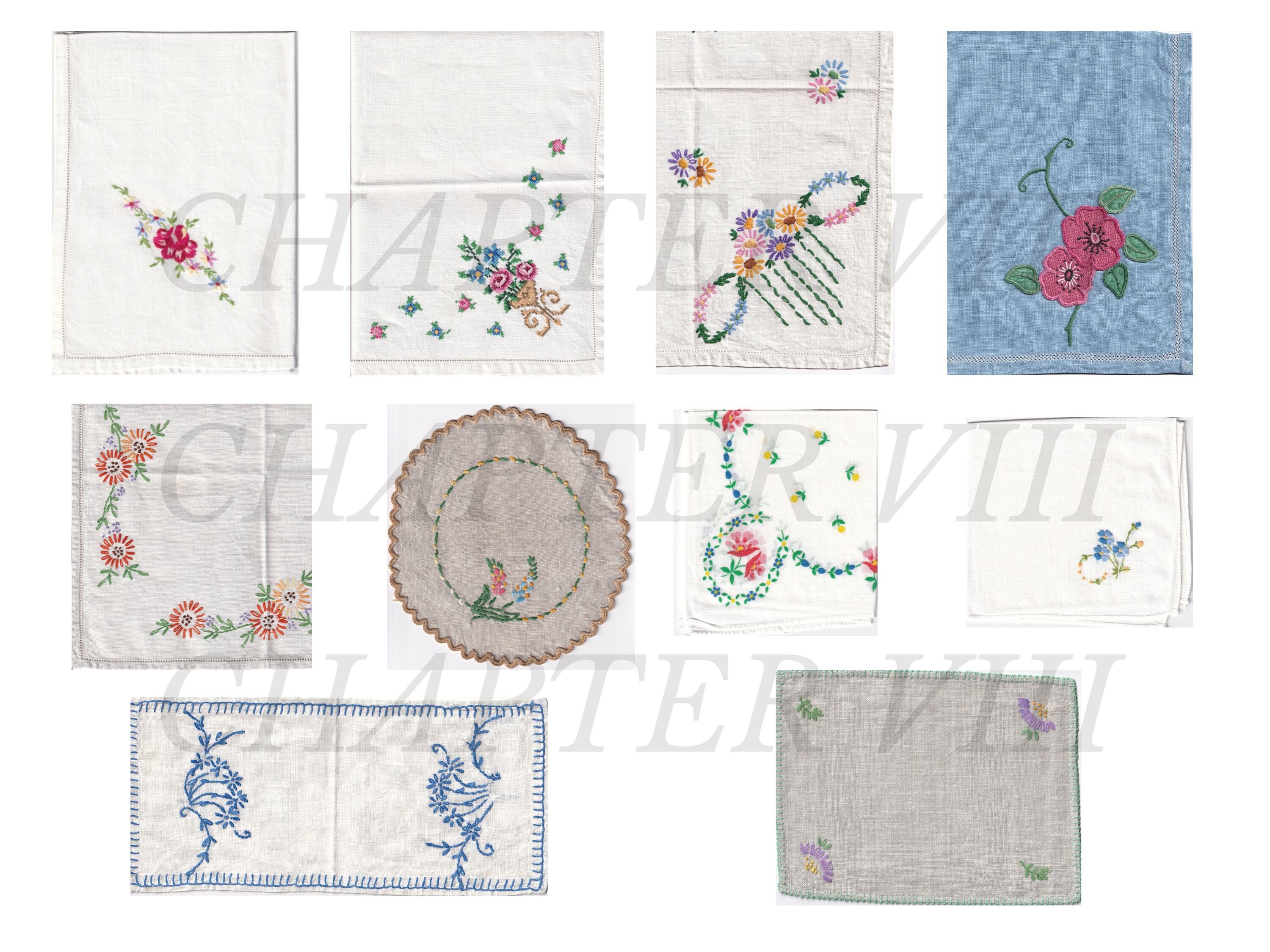 DIGITAL Vintage Linens PACK 03 Printable Paper Doilies Junk Journal ...