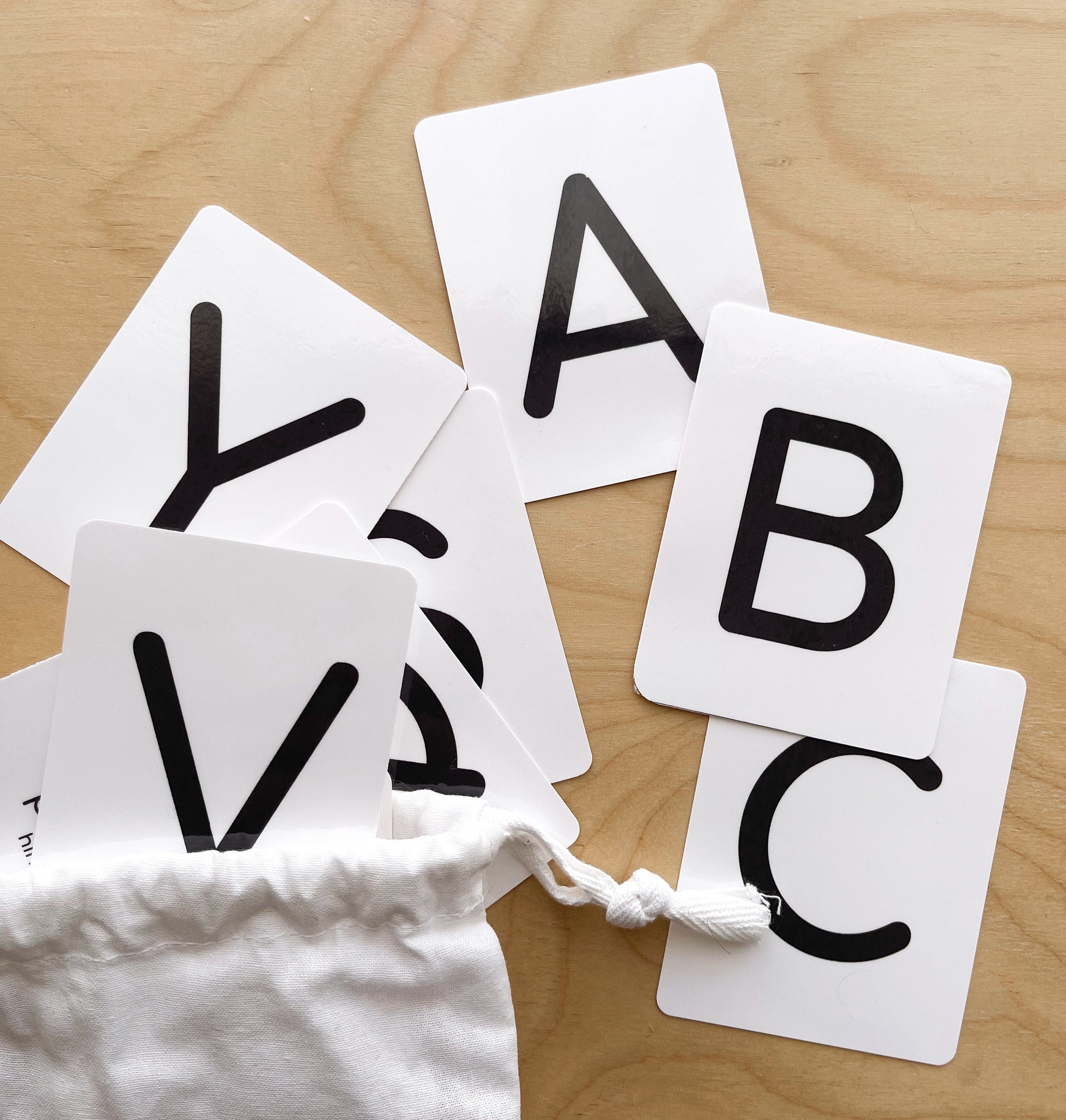 Uppercase ABC Flash Cards | Alphabet Digital Printable - Etsy