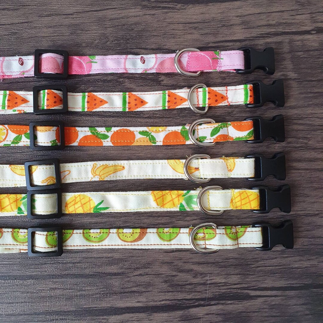 OLD STYLE COLLAR Decorative Mixed Fruits Adjustable Handmade Cat ...