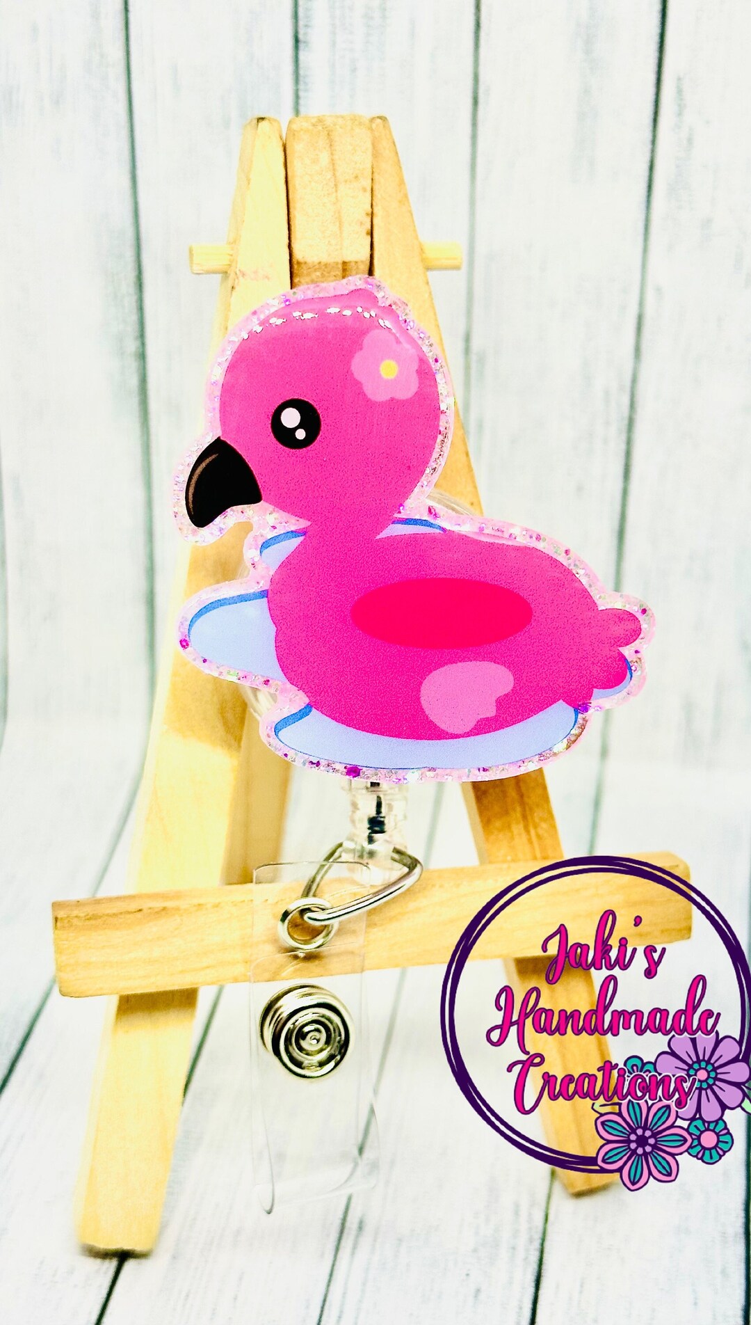 Flamingo Pool Float Summer Holiday Seasonal Interchangeable Glitter ...