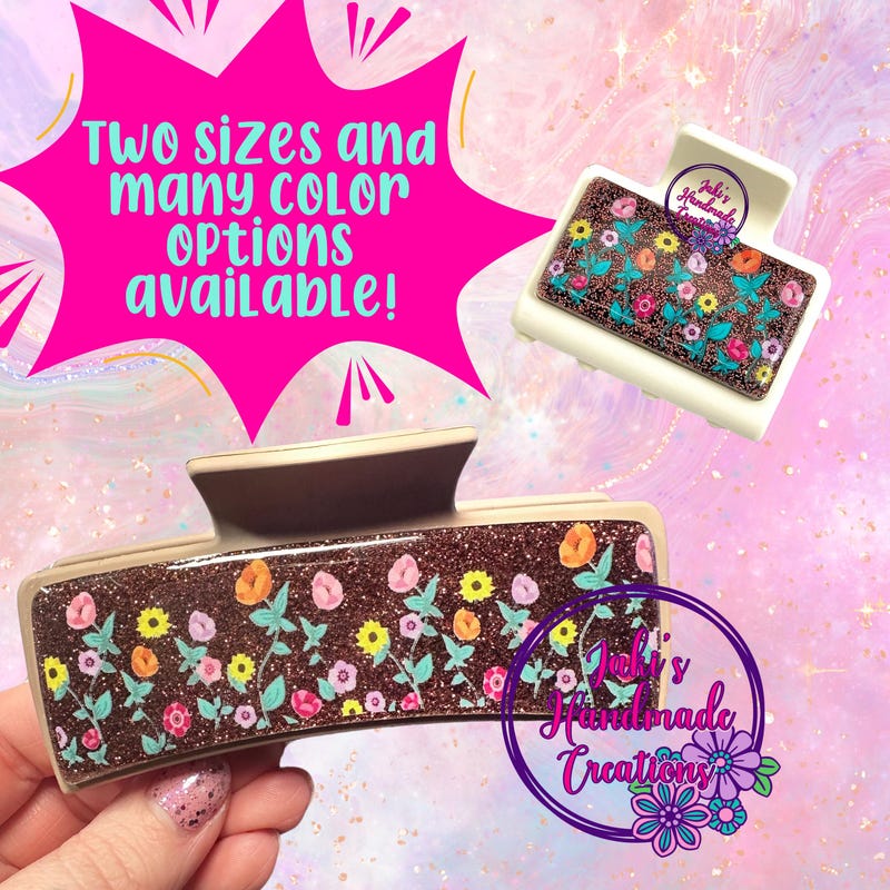 Flower Hair Claws Clips - Etsy