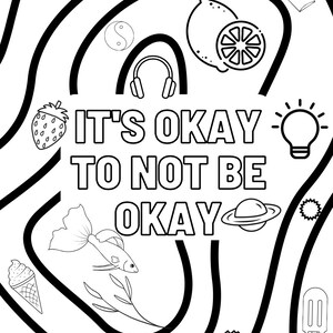 Counseling Coloring Pages | Therapy Coloring | Positive Coloring Pages ...
