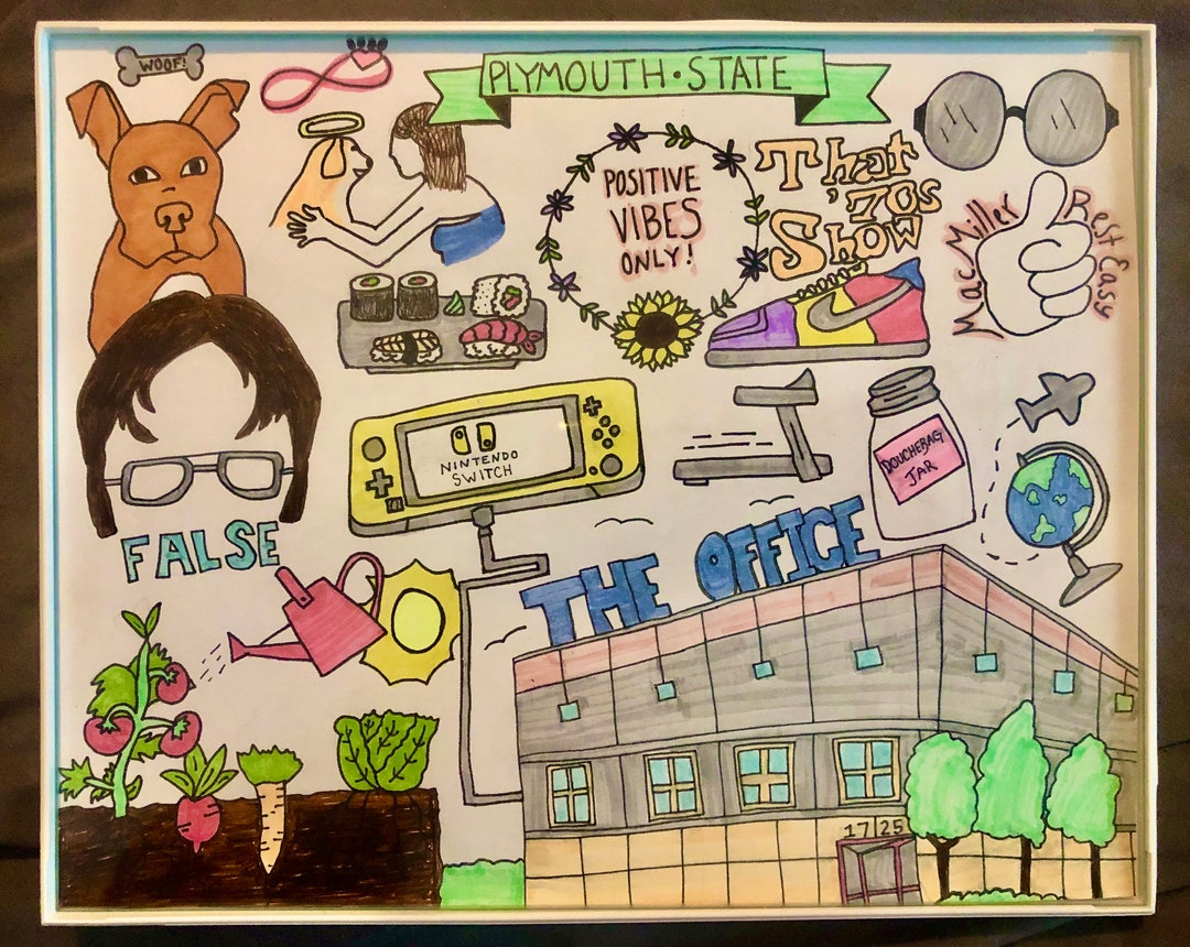 Personalized Aesthetic Collage | Personalized Art | Custom Drawing ...