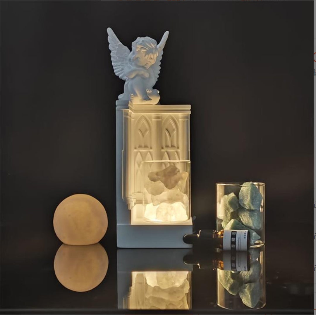 City of Angel Night Light Crystal Light Diffuser Night Lamp - Etsy