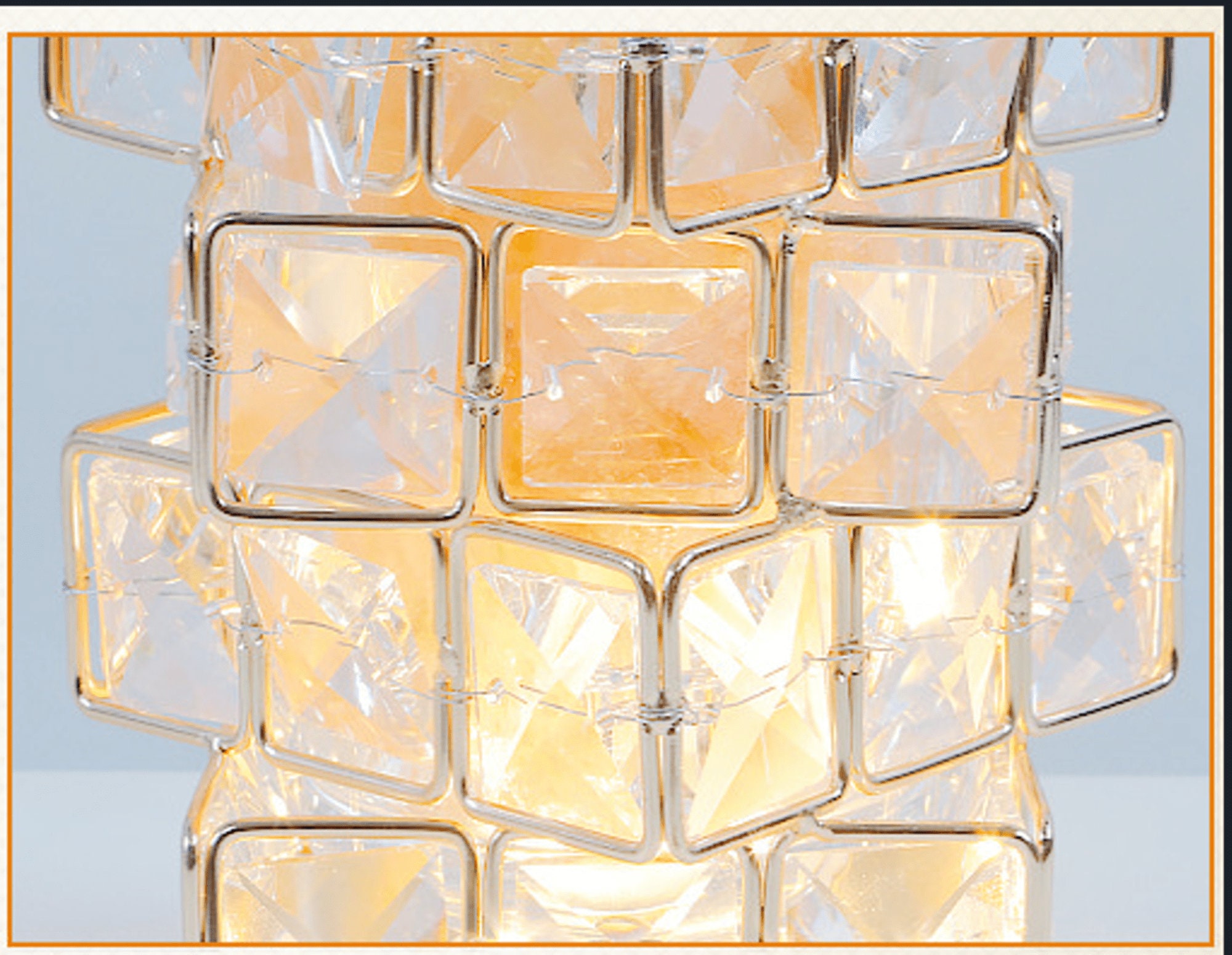 Himalayan Crystal Lamp Crystal Salt Lamp Four-layer Rubik's Cube ...