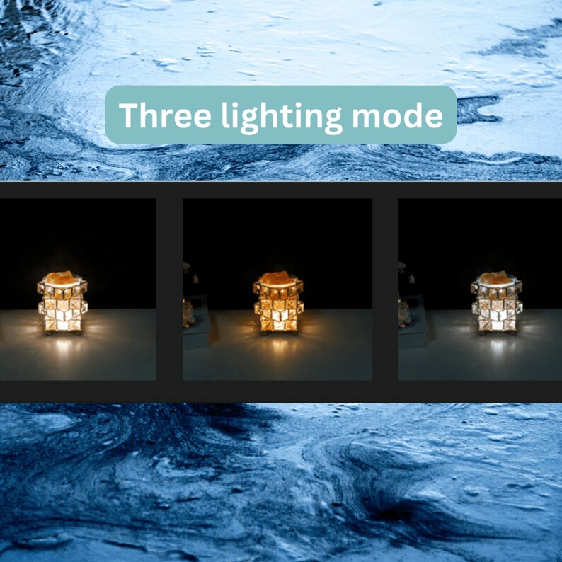 Himalayan Crystal Lamp Crystal Salt Lamp Four-layer Rubik's Cube ...