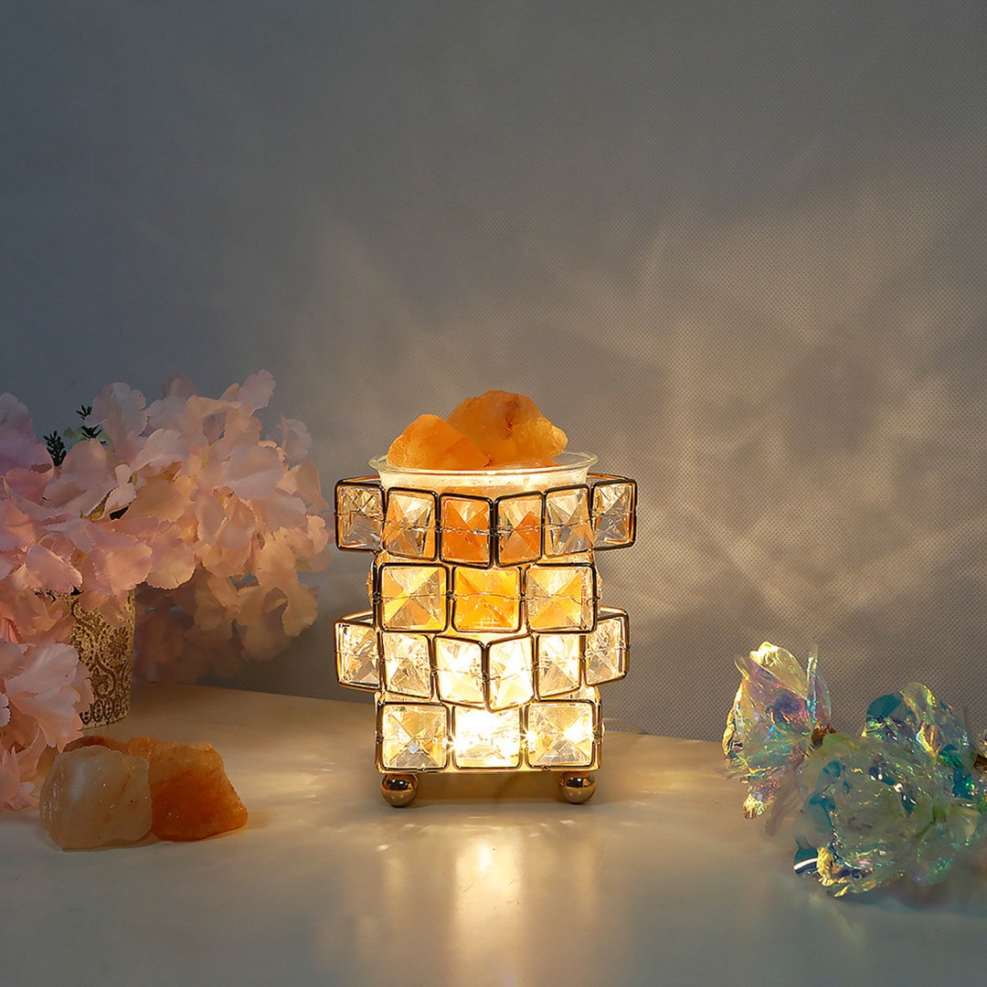 Himalayan Crystal Lamp Crystal Salt Lamp Four-layer Rubik's Cube ...