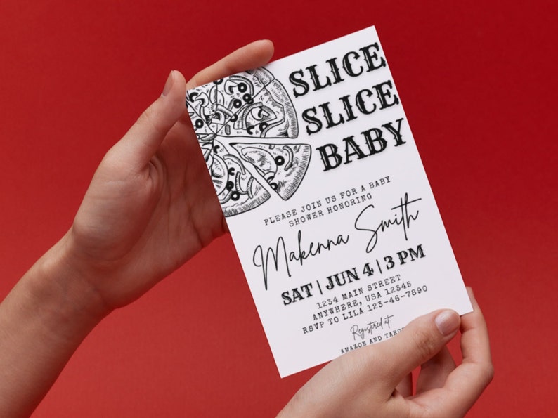 Slice Slice Baby | Baby Shower Invitation - Etsy
