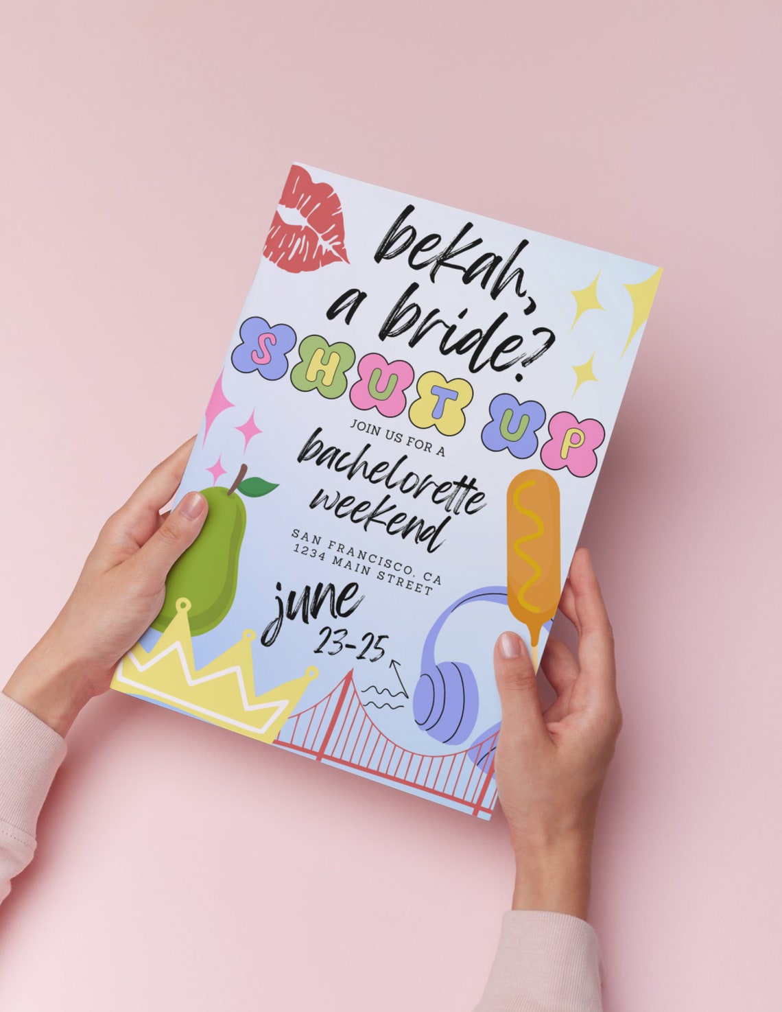 Me, a Bride? Shut Up! Bachelorette Party Invitation - Etsy