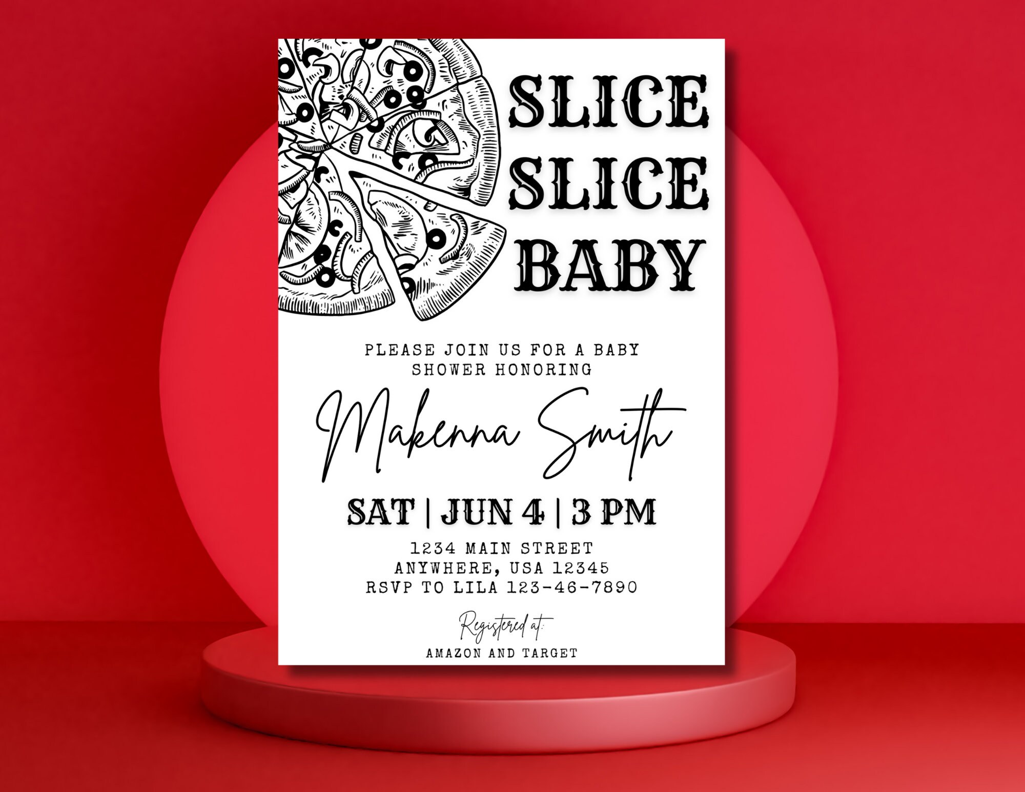 Slice Slice Baby | Baby Shower Invitation - Etsy