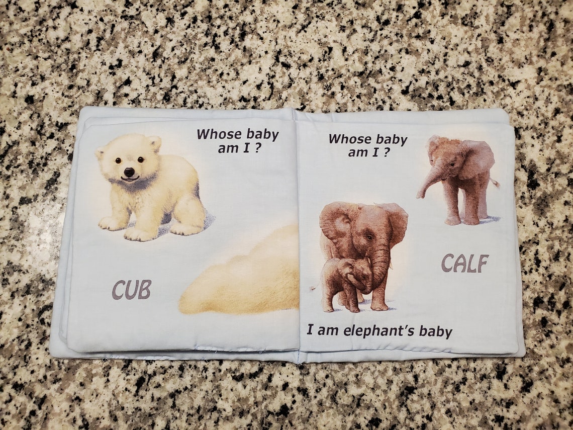 Whose Baby Am I Children's Cloth Book - Etsy