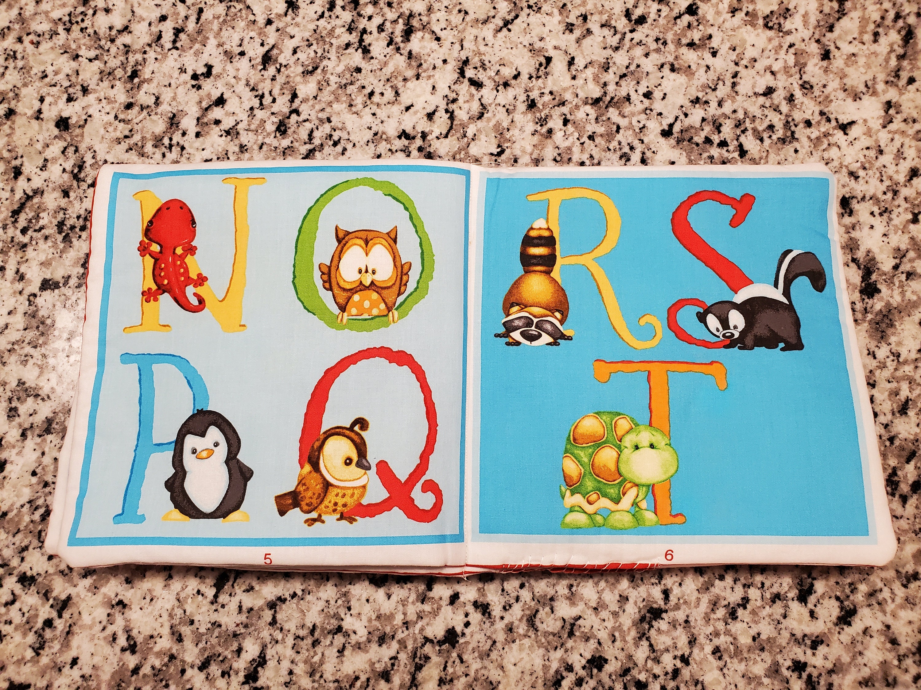 ABC Animal Alphabet Children's Cloth Book | Etsy