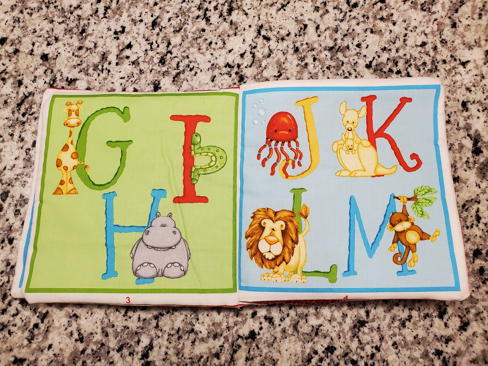 ABC Animal Alphabet Children's Cloth Book | Etsy