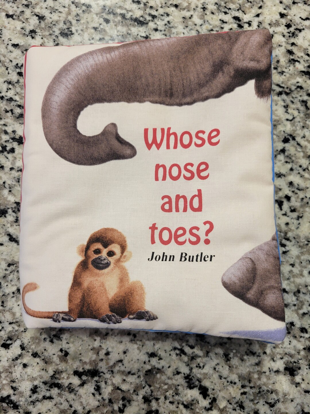 Whose Nose and Toes Children's Cloth Book - Etsy