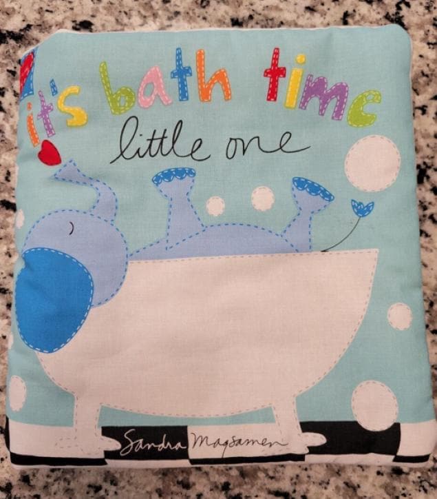 It's Bath Time Little One Children's Cloth Book - Etsy